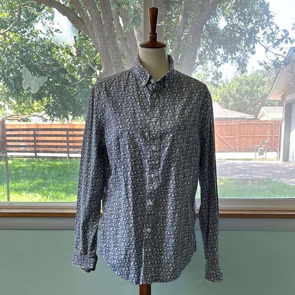 Goodfellow & Co | Shirts | Goofellow And Co Blue And White Mens Long ...